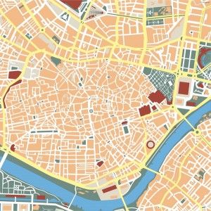 Sevilla_mapa_mudo | Mapas de España